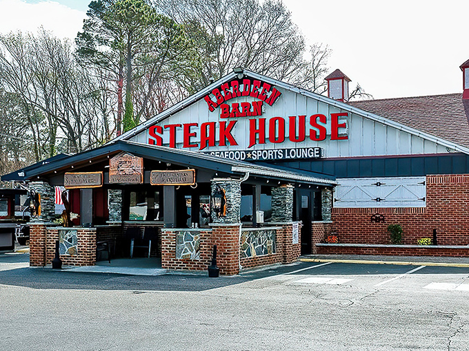 That barn-style exterior promises exactly what it delivers &ndash; no-nonsense comfort food that'll make your cardiologist weep.