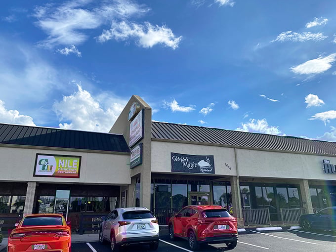 The unassuming strip mall exterior hides culinary treasures within &ndash; like finding a diamond in the rough of Orlando's commercial landscape.