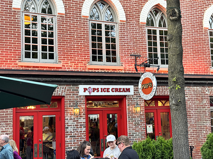 Gothic arches meet ice cream dreams in this brick beauty that makes Old Town Alexandria even sweeter.