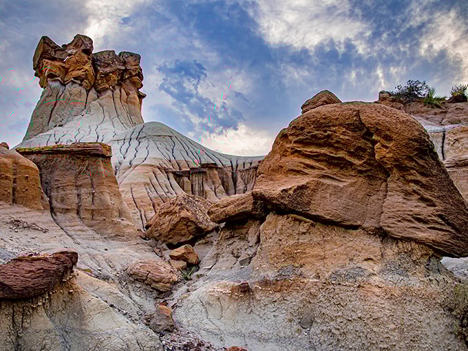 Nature's sculpture garden stands frozen in time, where wind and water have carved these otherworldly formations over millions of years. Mother Nature's patience pays off spectacularly.