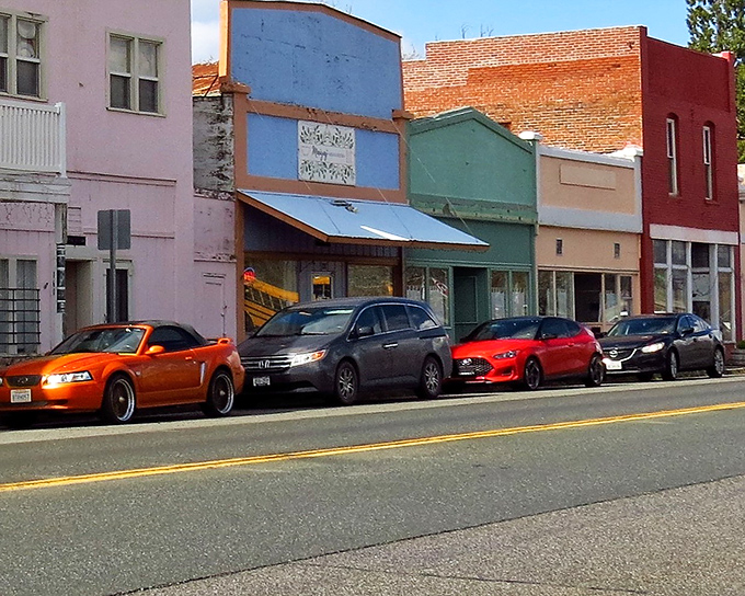 Downtown Montague looks like a film set where Westerns meet Wes Anderson &ndash; pastel storefronts that have seen a century of California dreams unfold.