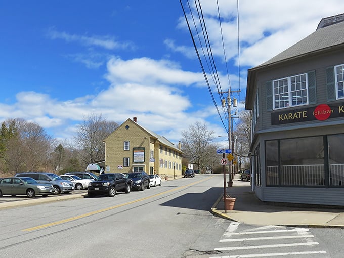 Tree-lined streets and historic storefronts create that postcard-perfect New England charm you thought only existed in movies.