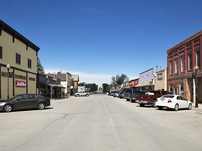 Downtown Saratoga under impossibly blue skies &ndash; where parking is plentiful and the pace is refreshingly human.