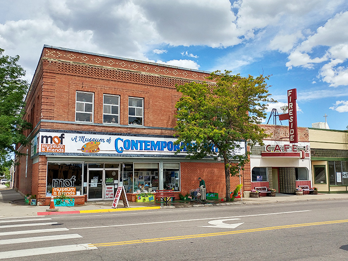 Downtown Walsenburg's brick buildings stand proudly, their weathered facades whispering tales of Colorado's affordable past and present.