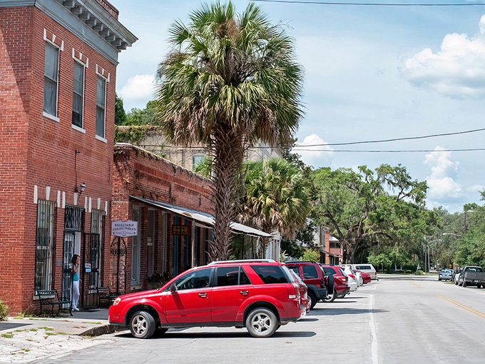 Brick buildings and palm trees create that perfect "old Florida" vibe where time seems to move at the pace of Spanish moss swaying in the breeze.