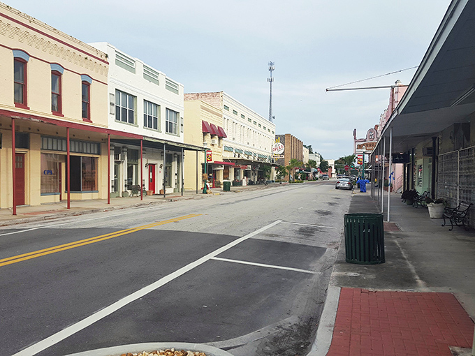 Downtown Arcadia's historic district feels like stepping into a time machine where rush hour means three cars at a stop sign.