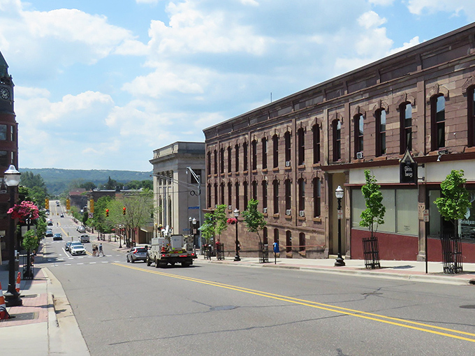 Downtown Marquette blends historic charm with laid-back energy, where classic architecture meets easygoing streets and the view always invites you to slow down.