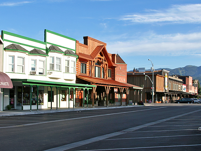 Downtown Whitefish stretches before you like a movie set, where mountain views and charming storefronts create that perfect small-town magic you thought only existed in fiction.