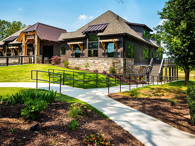 The approach to this Pelzer paradise feels like stumbling upon a secret Napa Valley outpost that somehow landed in South Carolina's backyard.