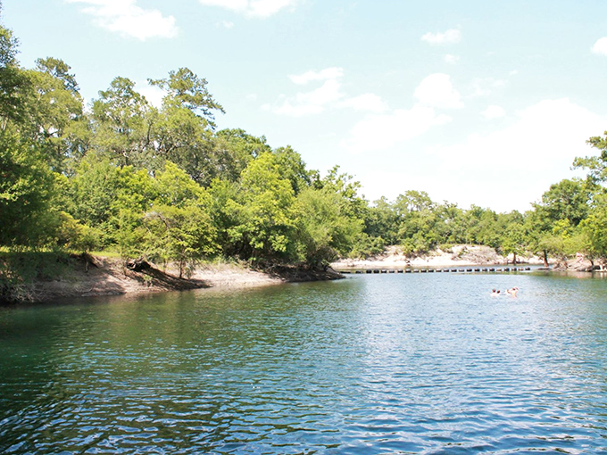 Nature's own infinity pool! The emerald waters of Troy Springs stretch toward the horizon, inviting you to forget your to-do list entirely.