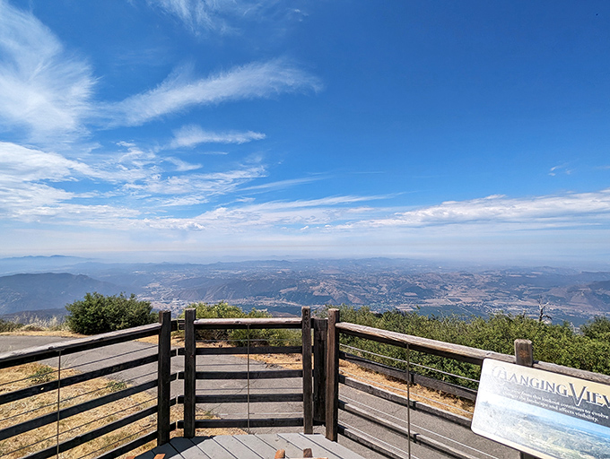 Standing at this panoramic overlook feels like you've discovered California's best-kept secret. The vastness below makes everyday worries seem delightfully insignificant.