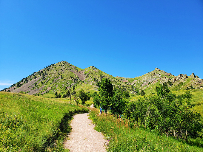 Mother Nature&rsquo;s masterpiece rises majestically against the South Dakota sky, with Bear Butte offering a breathtaking hike that showcases its stunning grandeur.