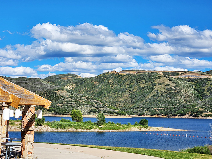 Paradise found where mountains meet water &ndash; this view alone is worth the drive from anywhere in Utah.