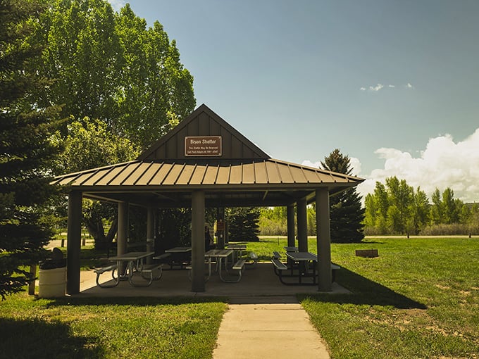 The welcoming entrance to Bear River State Park stands like nature's doorbell &ndash; ring it by simply driving through.