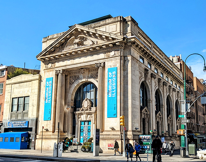 The Museum of Illusions' grand classical exterior plays its first trick &ndash; making you think you're entering a traditional museum rather than a mind-bending playground.