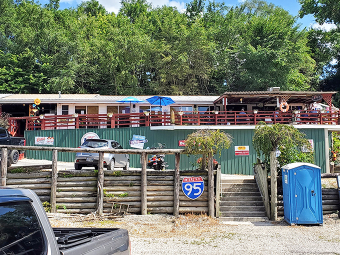 Nestled among trees, this unassuming green building houses seafood treasures that would make Neptune himself swim upstream for a bite.