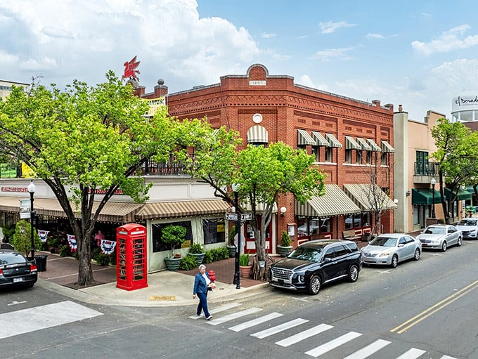 Downtown El Dorado's historic charm comes alive with its brick buildings, leafy streets, and that iconic red phone booth &ndash; like stepping into a Norman Rockwell painting with modern amenities.