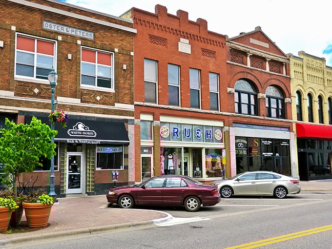 Downtown St. Cloud's historic buildings stand like a lineup of architectural all-stars, each with its own story to tell and secrets to keep.