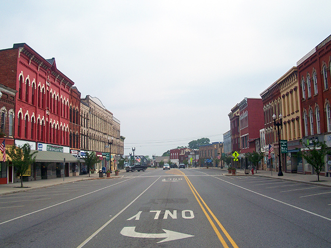 Downtown Medina's picture-perfect streetscape feels like walking onto a movie set where small-town America still thrives, minus the Hollywood artifice.