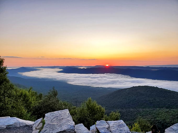 Those layered ridges stretching into the distance prove Pennsylvania's got serious mountain credentials worth bragging about.