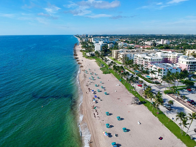 Deerfield Beach stretches out like nature's welcome mat, where turquoise waters meet pristine sand and retirement dreams come with ocean views.