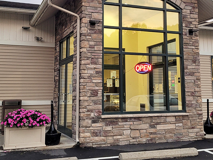 The stone facade and cheerful flower boxes at Bingham's entrance aren't just curb appeal&mdash;they're your first hint that homemade goodness awaits inside.