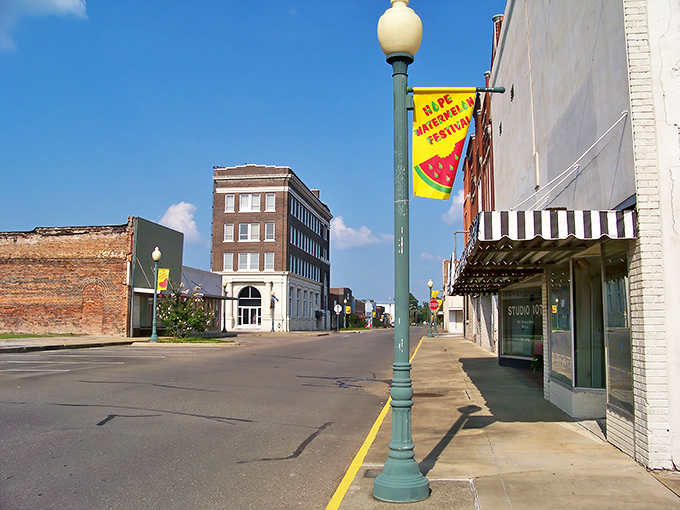Tree-canopy streets and buildings that haven't been bulldozed for progress &ndash; Hope's aerial perspective proves beauty doesn't need skyscrapers.