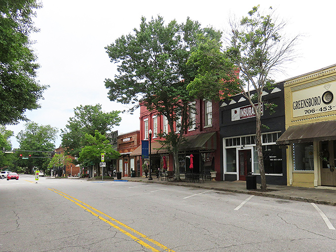 Greensboro's Main Street looks like it was plucked from a Hallmark movie set – charming storefronts with actual parking spots that don't require parallel parking wizardry.