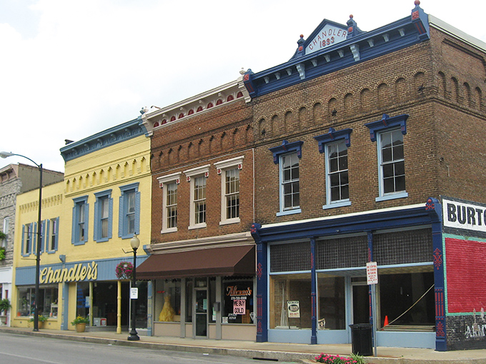 Chandler's bright yellow facade brings a pop of sunshine to Main Street, where local shops still remember your name and probably your coffee order too.