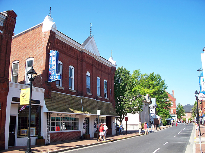 Easton's historic downtown looks like it was plucked from a Norman Rockwell painting, but with better dining options and fewer awkward family dinners.