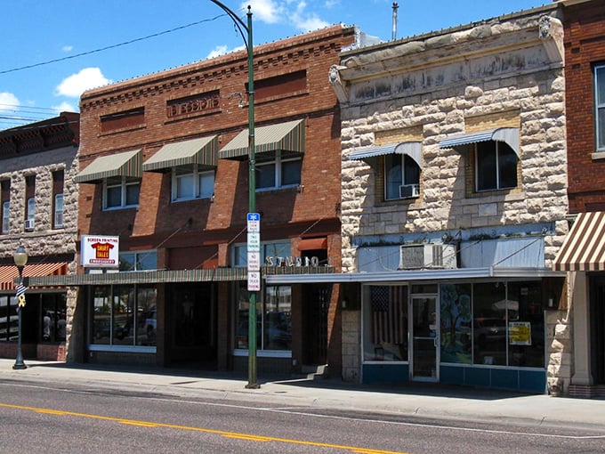 Sidney's historic downtown buildings tell stories of the Wild West through their beautifully preserved brick and stone facades, standing as colorful sentinels of Nebraska's frontier past.