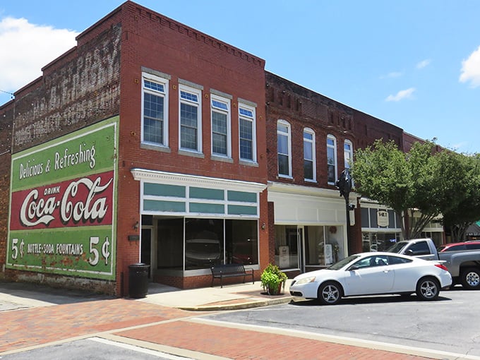 That vintage Coca-Cola mural isn't trying to be Instagram-worthy – it's been telling Laurens locals to refresh themselves since five cents could buy happiness.
