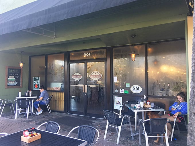 The unassuming storefront of biscuit paradise. San Marco's best-kept secret hides behind these doors, where carb-based happiness awaits the hungry traveler.