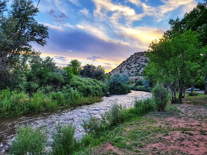 That river flowing naturally speaks a lot about how serene this local park is.