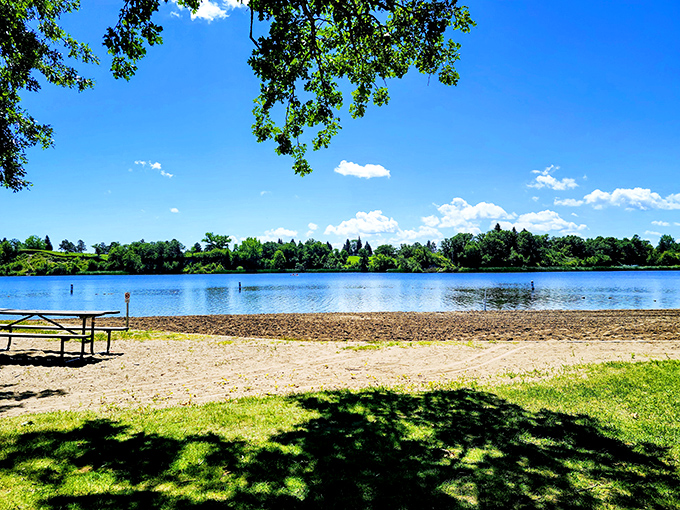 Lake Renwick stretches out like nature's welcome mat, inviting you to dip your toes or cast a line into its peaceful waters.