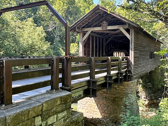 Where history meets craftsmanship&mdash;the Harrisburg Covered Bridge stands as Tennessee's wooden time machine, inviting you to cross into the past.