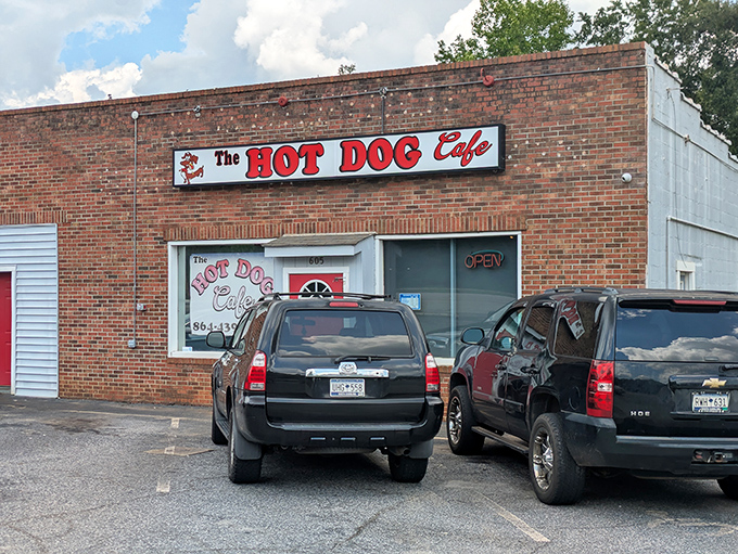 The parking lot tells the real story &ndash; when locals fill a space like this on a weekday, you know you've found the genuine article.