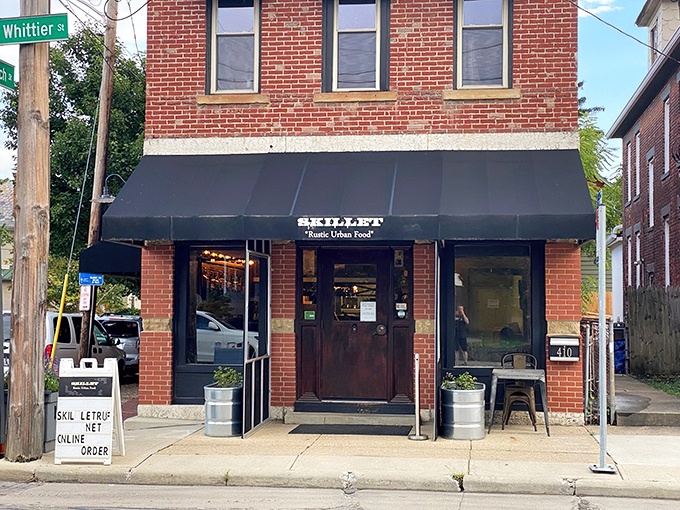 The modest storefront with its simple black awning announces "Rustic. Urban. Food."&mdash;three words that perfectly capture what awaits hungry Columbus explorers inside.