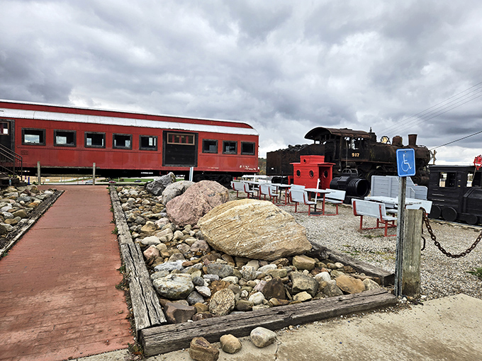 The Buckeye Express Diner&rsquo;s bold scarlet exterior isn&rsquo;t just a restaurant&mdash;it&rsquo;s a full-blown Ohio landmark, shouting state pride louder than a stadium on game day.