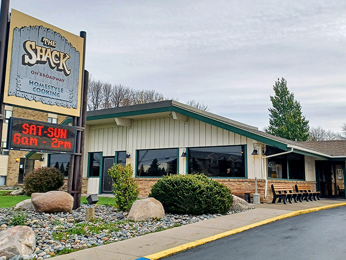 The sign doesn't lie &ndash; "Homestyle Cooking" isn't just a slogan at The Shack on Broadway, it's a solemn promise delivered daily in Fargo.