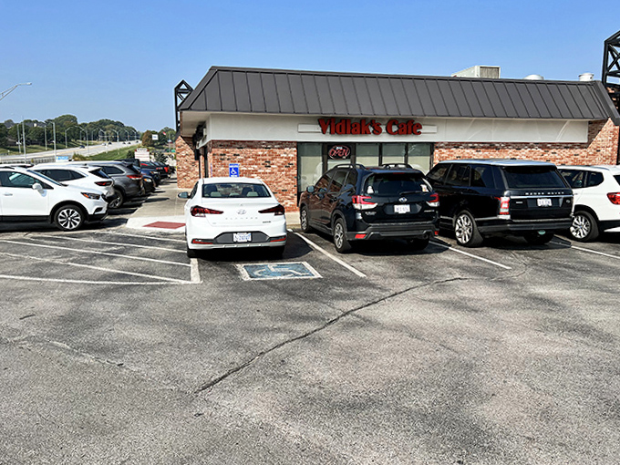 A full parking lot at 10am on a Tuesday tells you everything you need to know about this Omaha treasure