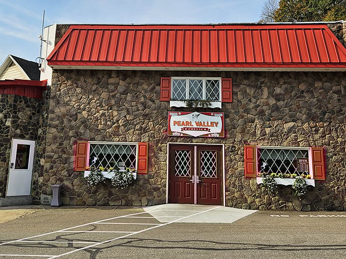 Like a storybook cottage dropped into rural Ohio, Pearl Valley's exterior promises old-world craftsmanship before you even step inside. Those diamond-paned windows aren't just for show.