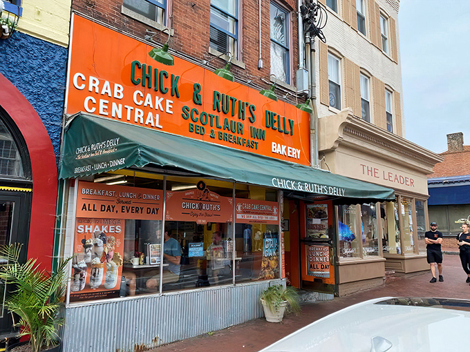 The unmistakable orange fa&ccedil;ade of Chick & Ruth's Delly stands out on Annapolis' Main Street like a beacon for hungry souls seeking sandwich salvation.