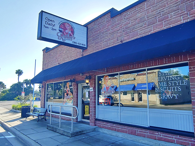 The humble brick exterior of Ruthy&rsquo;s Kozy Kitchen hints at what every great breakfast spot should offer: homestyle biscuits, rich gravy, and a down-to-earth charm.