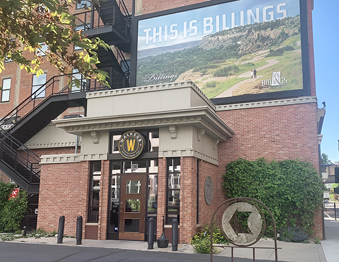 Walkers' brick exterior might look unassuming, but that "W" sign is actually a bat signal for food lovers across Montana.