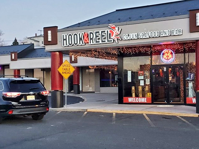 By day, it blends into Kearny's landscape, but come evening, Hook & Reel transforms into a beacon of buttery, garlicky promise for seafood lovers everywhere.