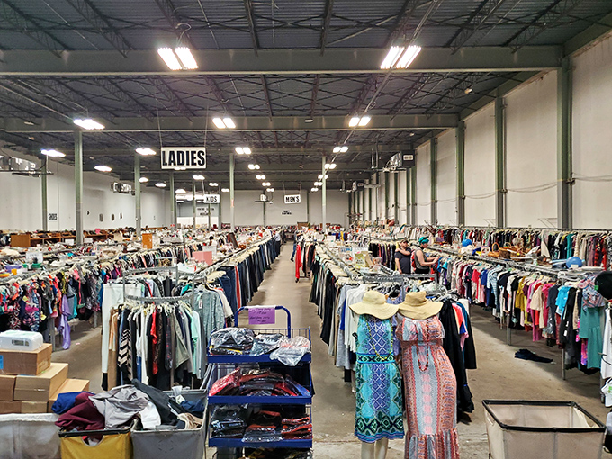 So much to discover! Get lost in the aisles of amazing deals at Last Chance Thrift in Decatur, Georgia.