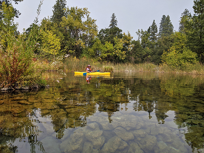 Crystal-clear waters reveal another world beneath your paddle. Kayaking here feels like floating on liquid glass while nature puts on a private show.