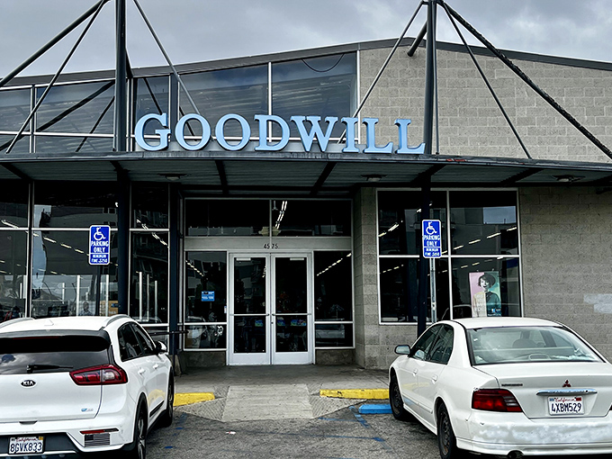 The unassuming entrance to treasure-hunting paradise. Behind these doors, retail therapy meets social conscience in the most delightful way possible.
