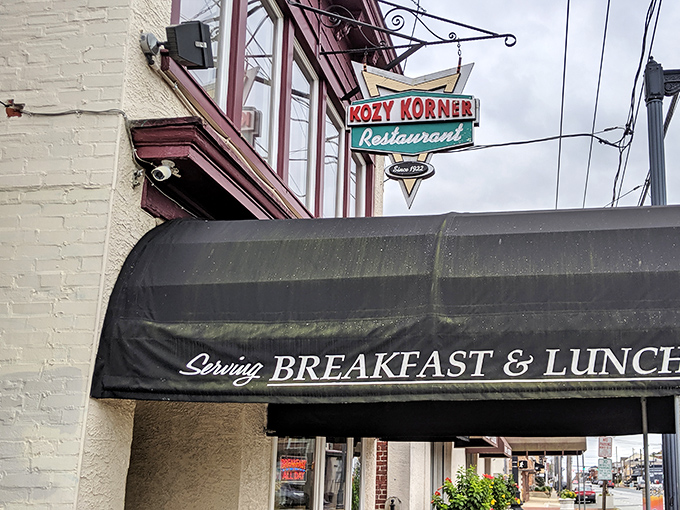 That vintage sign has been beckoning hungry souls since 1922—and it never lies about what's inside.